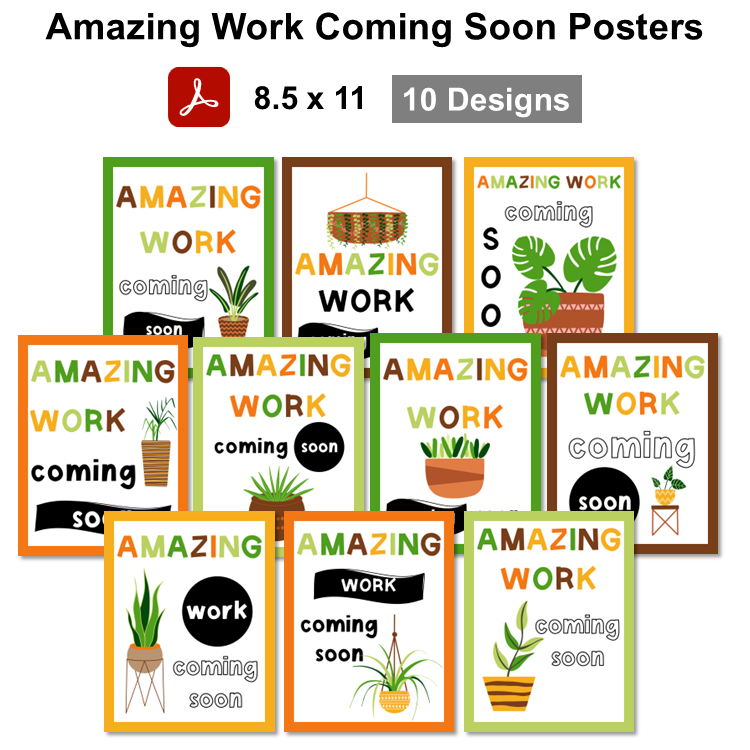 Amazing Work Coming Soon Posters - Indoor Plants – kjunstudio