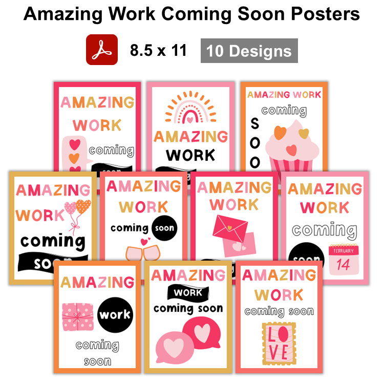 Amazing Work Coming Soon Posters - Pink Valentine – kjunstudio