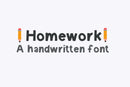 Handwritten Font - Homework – kjunstudio