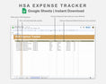 Google Sheets - HSA Expense Tracker - Boho – kjunstudio