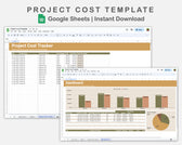 Google Sheets - Project Cost Template - Boho – kjunstudio