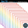 Border Clipart Set 70 - Rainbow - Page Borders and Frames – kjunstudio