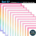 Border Clipart Set 57 - Pastel Rainbow - Page Borders and Frames ...