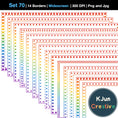 Widescreen Border Clipart Set 70 - Rainbow - Google Slides & PowerPoin ...
