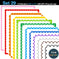 Border Clipart Set 29 - Colorful Scallop - Page Borders and Frames ...
