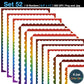 Border Clipart Set 52 - Rainbow Scallop - Page Borders and Frames ...