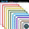 Border Clipart Set 30 - Colorful Scallop - Page Borders and Frames ...