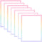 Border Clipart Set 80 - Pastel Rainbow - Page Borders and Frames ...