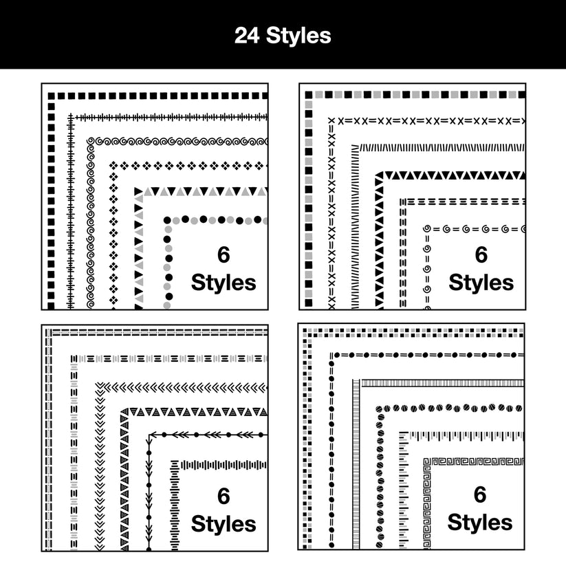 Border Clipart Bundle 1 - Colorful - Page Borders and Frames – kjunstudio