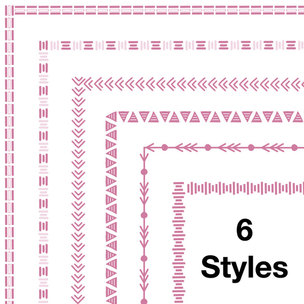Border Clipart Set 15 - Pastel - Page Borders and Frames – kjunstudio