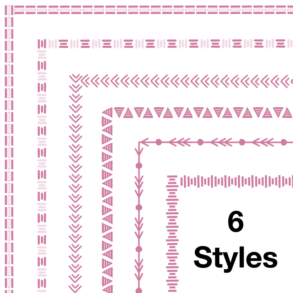 Border Clipart Set 15 - Pastel - Page Borders and Frames – kjunstudio