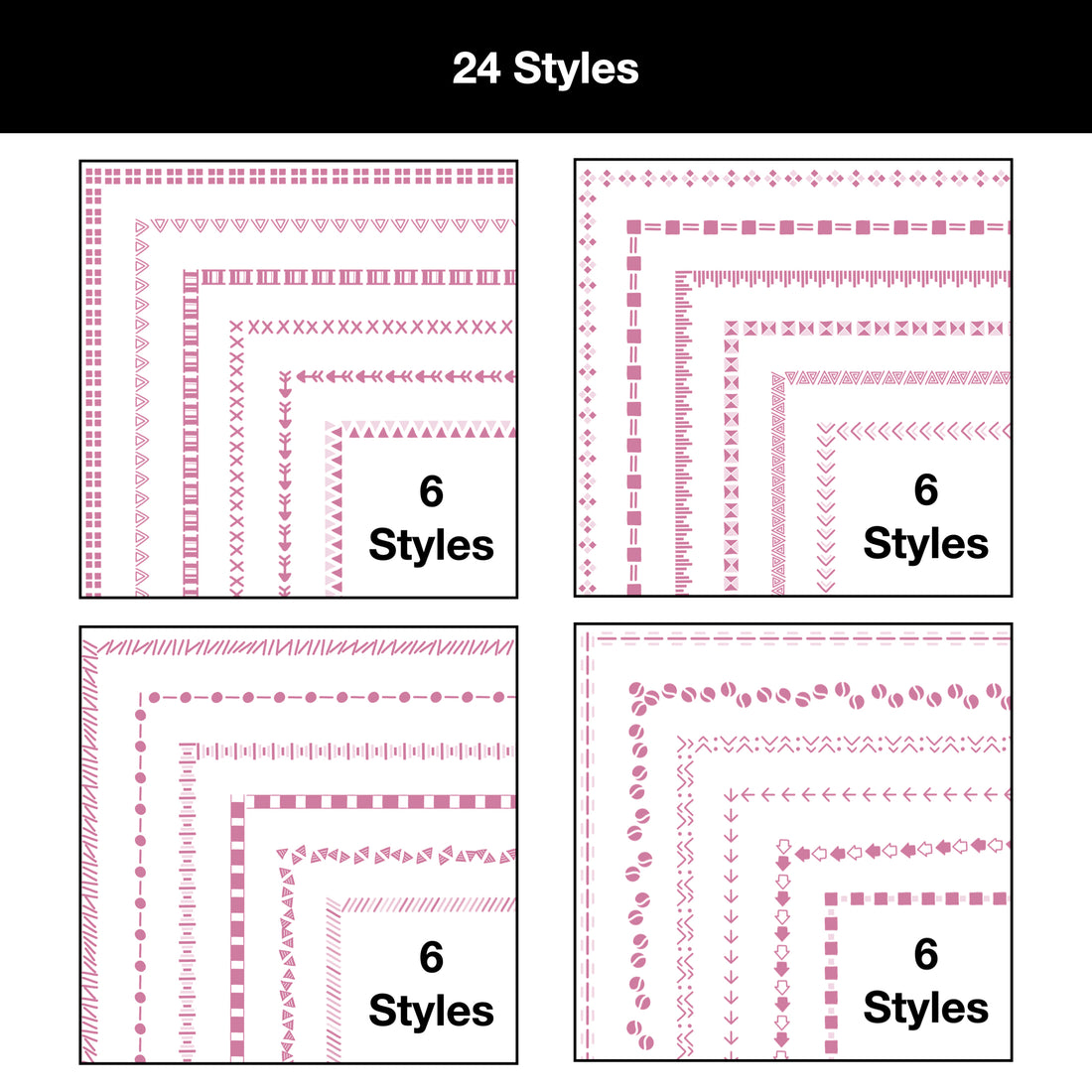 Border Clipart Bundle 5 - Pastel - Page Borders and Frames – kjunstudio