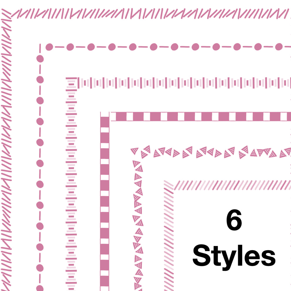 Border Clipart Set 19 - Pastel - Page Borders and Frames – kjunstudio