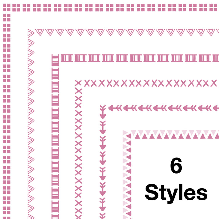 Border Clipart Set 17 - Pastel - Page Borders and Frames – kjunstudio