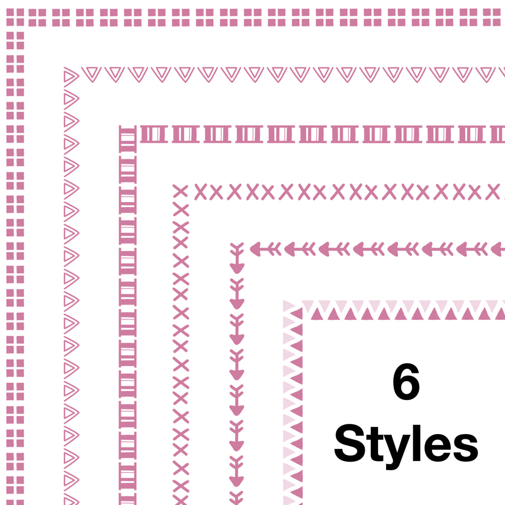 Border Clipart Set 17 - Pastel - Page Borders and Frames – kjunstudio