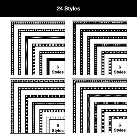 Border Clipart Bundle 6 - Colorful - Page Borders and Frames – kjunstudio
