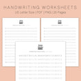 Handwriting Practice Sheets - Inspire Font – kjunstudio
