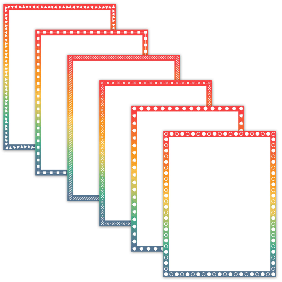 Border Clipart Set 44 - Vintage Rainbow - Page Borders and Frames ...