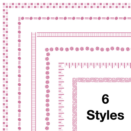 Border Clipart Set 16 - Pastel - Page Borders and Frames – kjunstudio