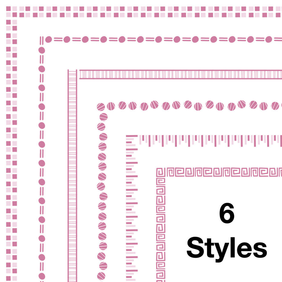 Border Clipart Set 16 - Pastel - Page Borders and Frames – kjunstudio