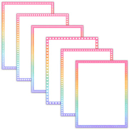 Border Clipart Set 45 - Pastel Rainbow - Page Borders and Frames ...