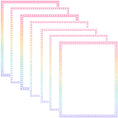 Border Clipart Set 77 - Pastel Rainbow - Page Borders and Frames ...