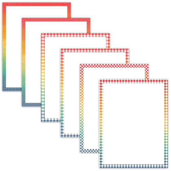 Border Clipart Set 53 - Vintage Rainbow - Page Borders and Frames ...