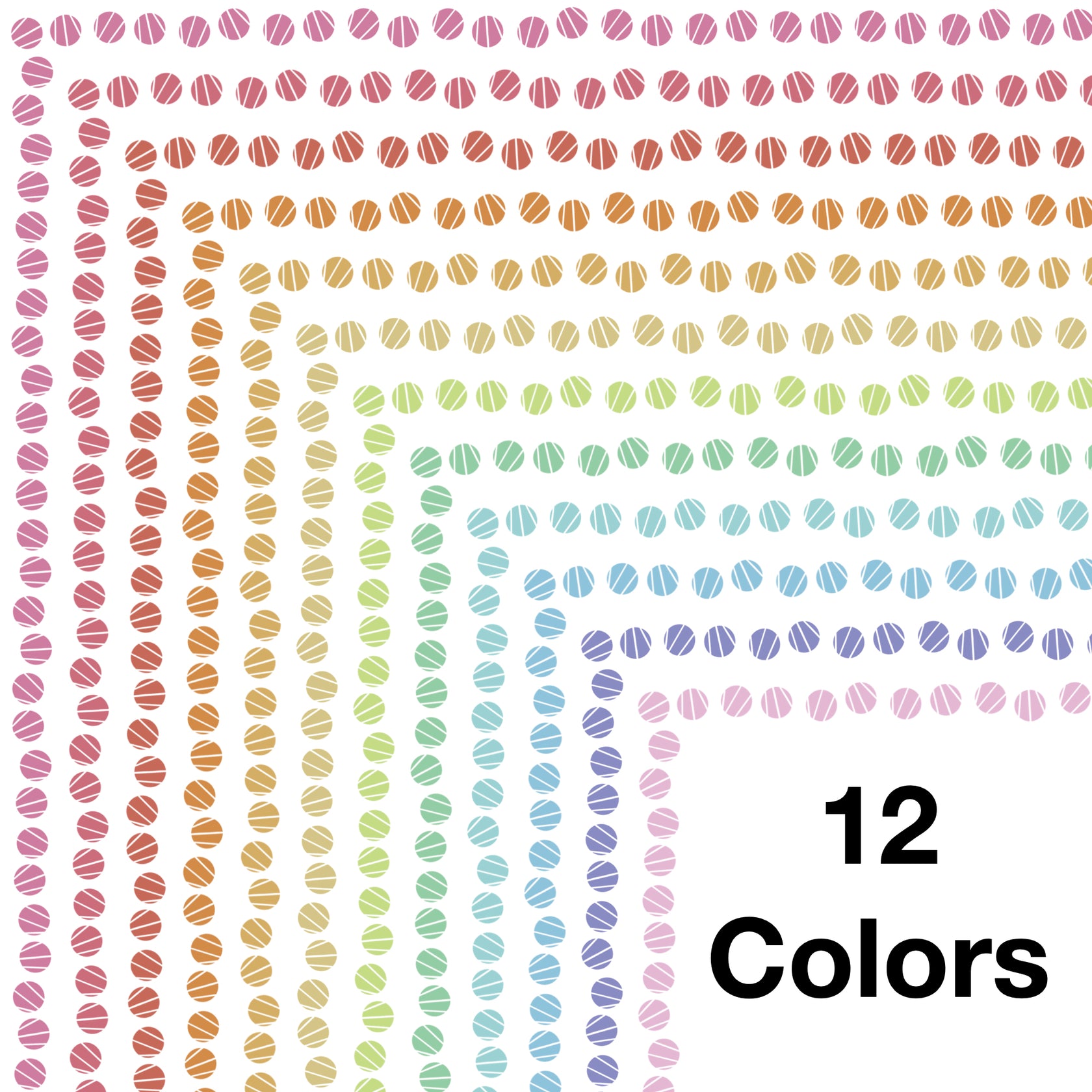 Border Clipart Set 16 - Pastel - Page Borders and Frames – kjunstudio