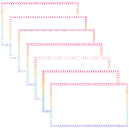 Widescreen Border Clipart Set 78 - Pastel Rainbow - Google Slides & Po ...
