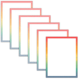 Border Clipart Set 53 - Vintage Rainbow - Page Borders and Frames ...