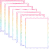Border Clipart Set 77 - Pastel Rainbow - Page Borders and Frames ...
