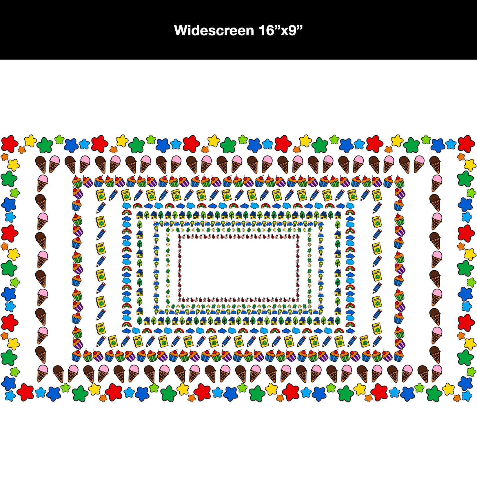 Widescreen Border Clipart Set 10 - Google Slides and PowerPoint ...