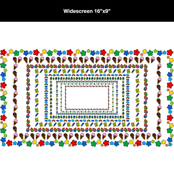 Widescreen Border Clipart Set 10 - Google Slides and PowerPoint ...