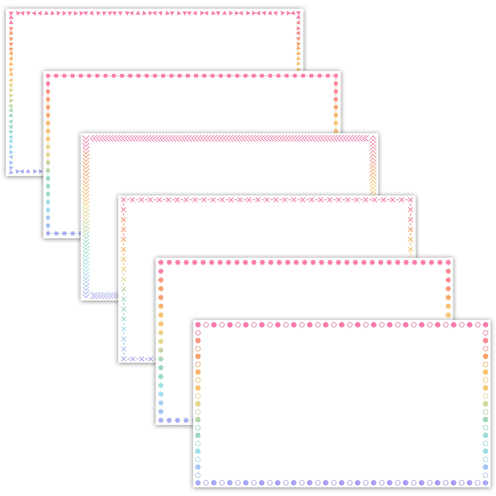 Widescreen Border Clipart Set 48 - Pastel Rainbow - Google Slides & Po ...