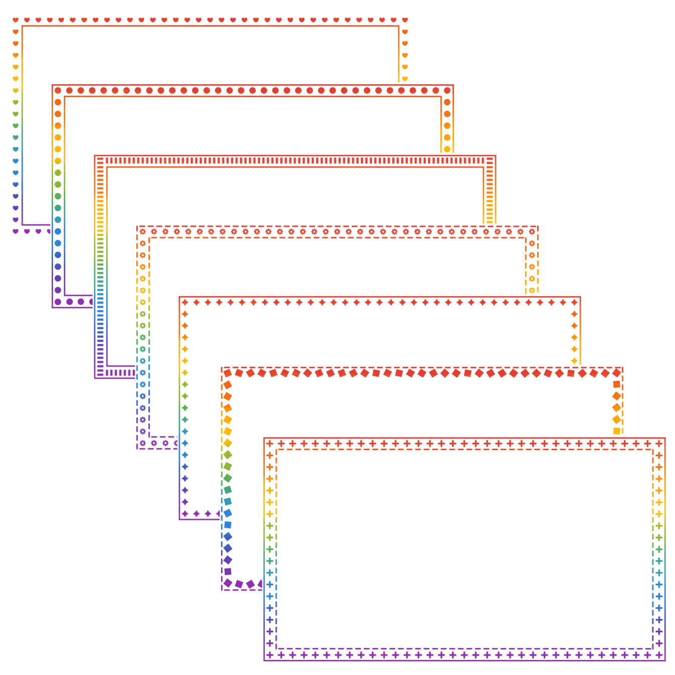 Widescreen Border Clipart Set 71 - Rainbow - Google Slides & PowerPoin ...
