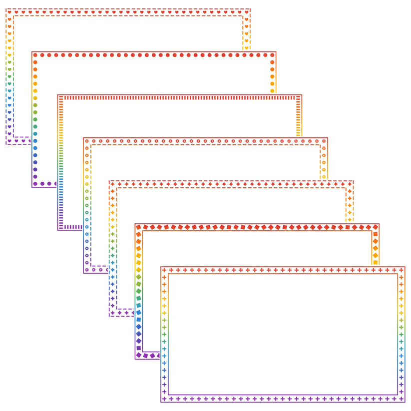 Widescreen Border Clipart Set 70 - Rainbow - Google Slides & PowerPoin ...