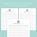 Handwriting Practice Sheets - Little Notes Font – kjunstudio