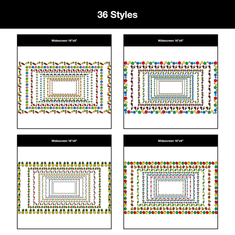 Widescreen Border Clipart Bundle 3 - Google Slides and PowerPoint ...