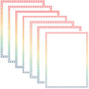 Border Clipart Set 73 - Vintage Rainbow - Page Borders and Frames ...