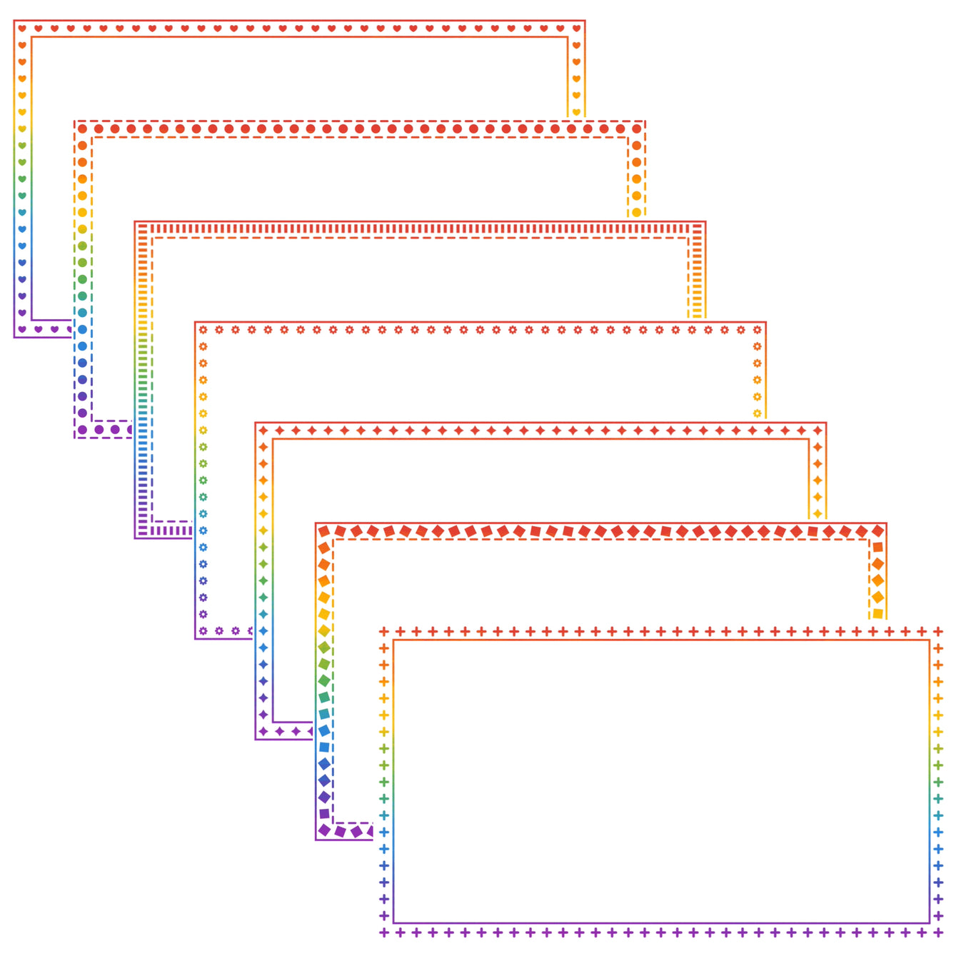 Widescreen Border Clipart Set 69 - Rainbow - Google Slides & PowerPoin ...