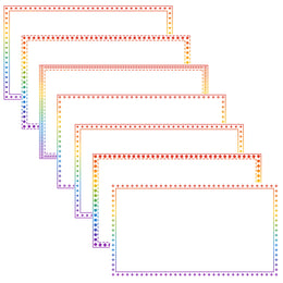 Widescreen Border Clipart Set 69 - Rainbow - Google Slides & PowerPoin ...