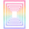 Border Clipart Set 46 - Pastel Rainbow - Page Borders and Frames ...