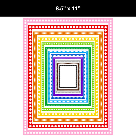 Border Clipart Bundle 6 - Colorful - Page Borders and Frames – kjunstudio