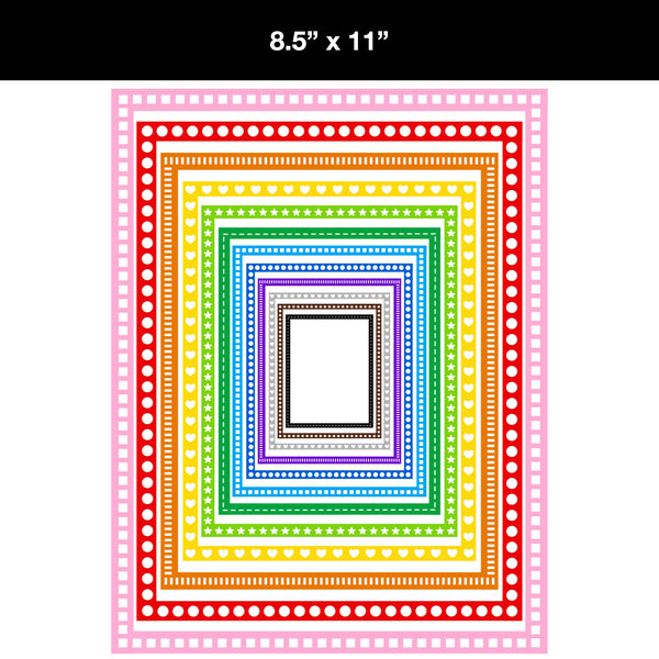 Border Clipart Bundle 6 - Colorful - Page Borders and Frames – kjunstudio