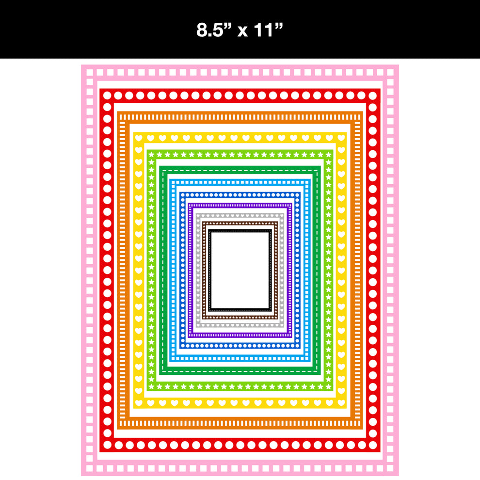 Border Clipart Bundle 6 - Colorful - Page Borders and Frames – kjunstudio