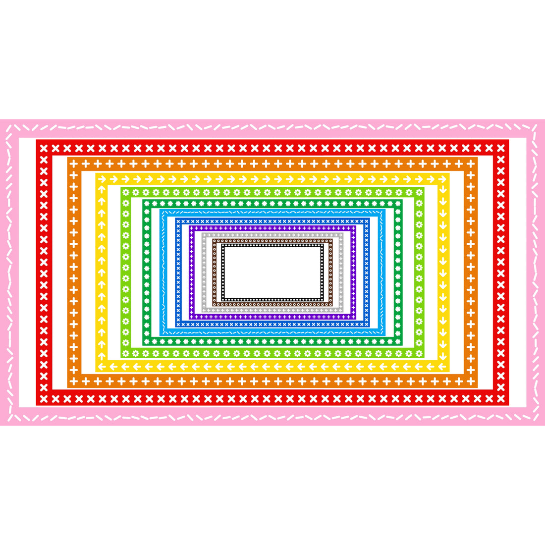 Widescreen Border Clipart Set 22 - Colorful - Google Slides and PowerP ...