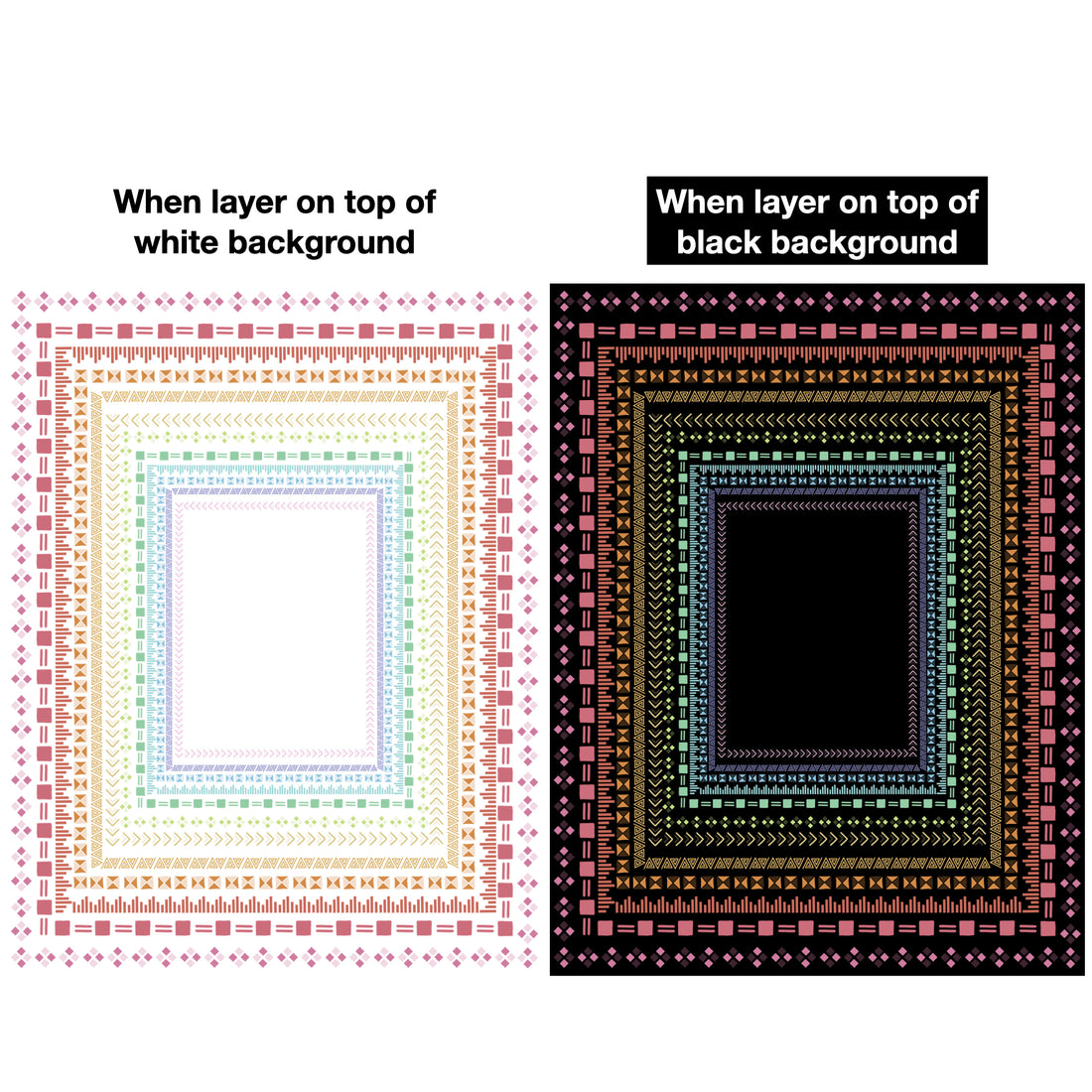 Border Clipart Set 18 - Pastel - Page Borders and Frames – kjunstudio