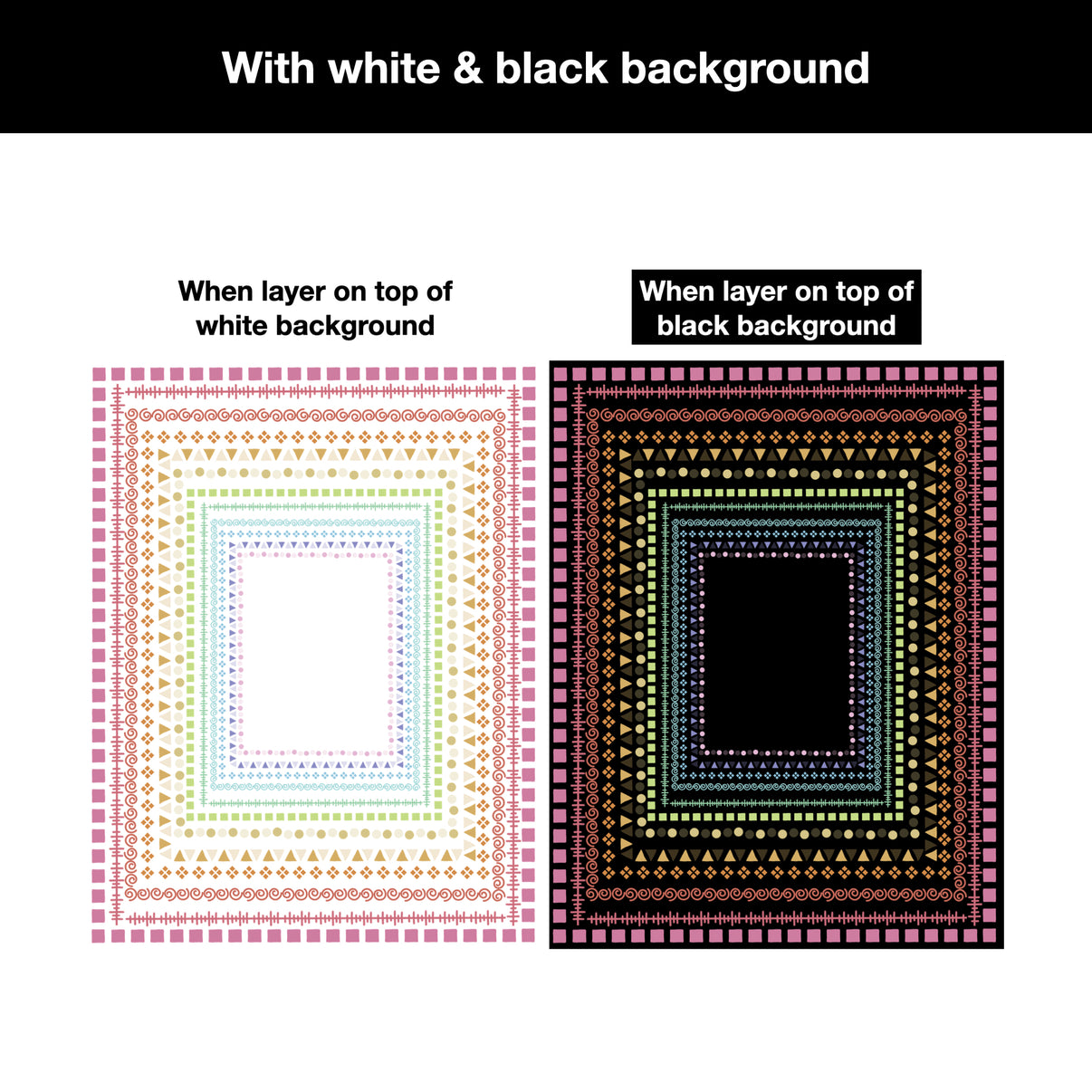 Border Clipart Bundle 4 - Pastel - Page Borders and Frames – kjunstudio