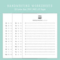 Handwriting Practice Sheets - Little Notes Font – kjunstudio