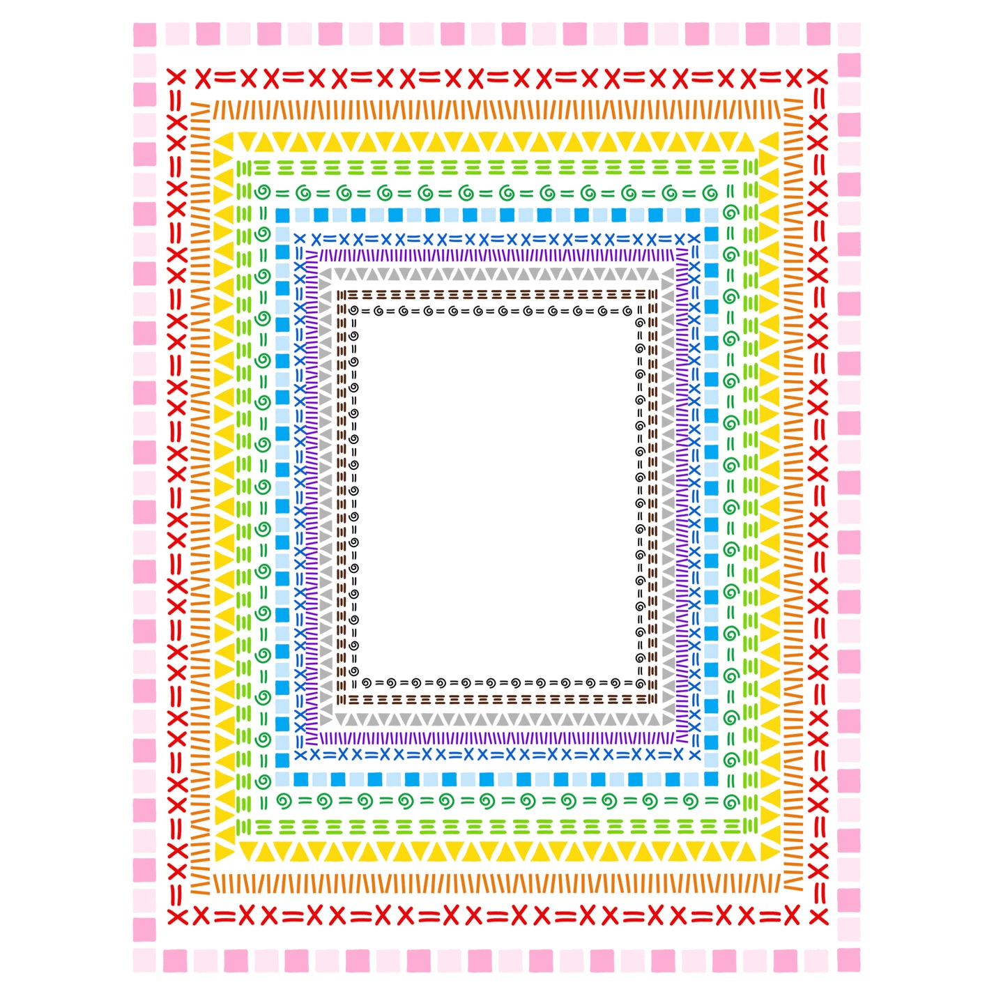 Border Clipart Set 2 - Colorful - Page Borders and Frames – kjunstudio